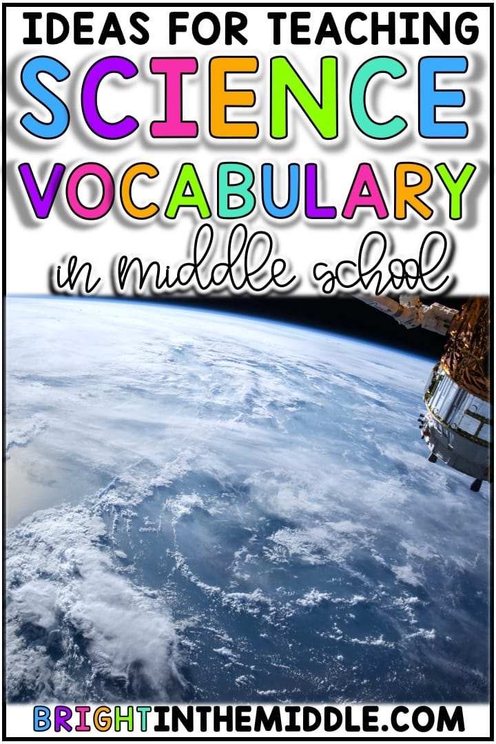 Teaching Science Vocabulary in Middle School - Bright in the Middle