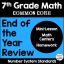 End of the Year Review - 7th Grade Math Bundle - Bright in the Middle