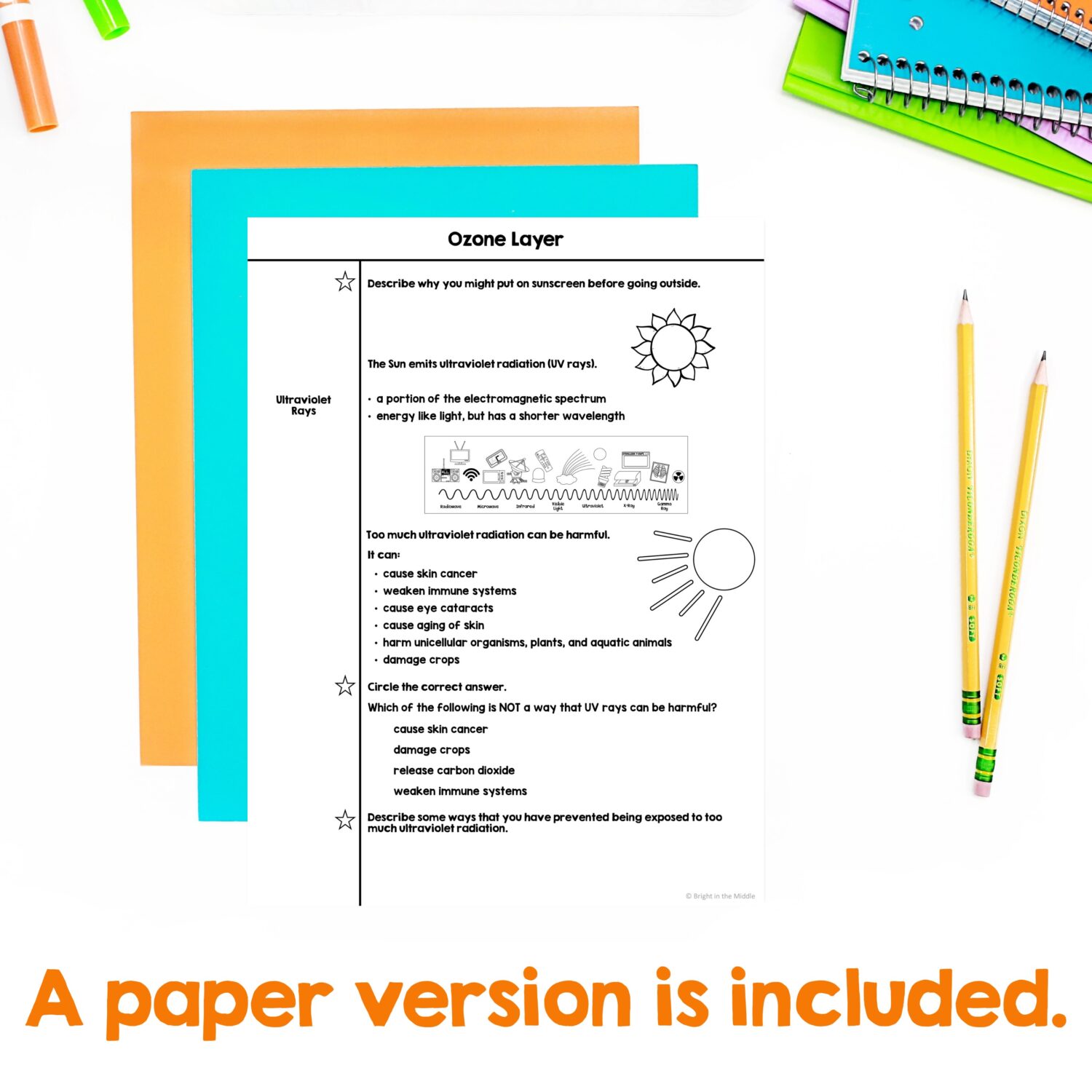 Ozone Layer PPT and Interactive Lesson - Bright in the Middle