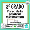6th, 7th, and 8th Grade Math ENGLISH AND SPANISH Word Wall - Bright in ...