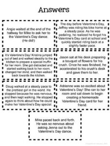 Valentine's Day Edition: Distance-Time Graph Story Match - Bright in ...