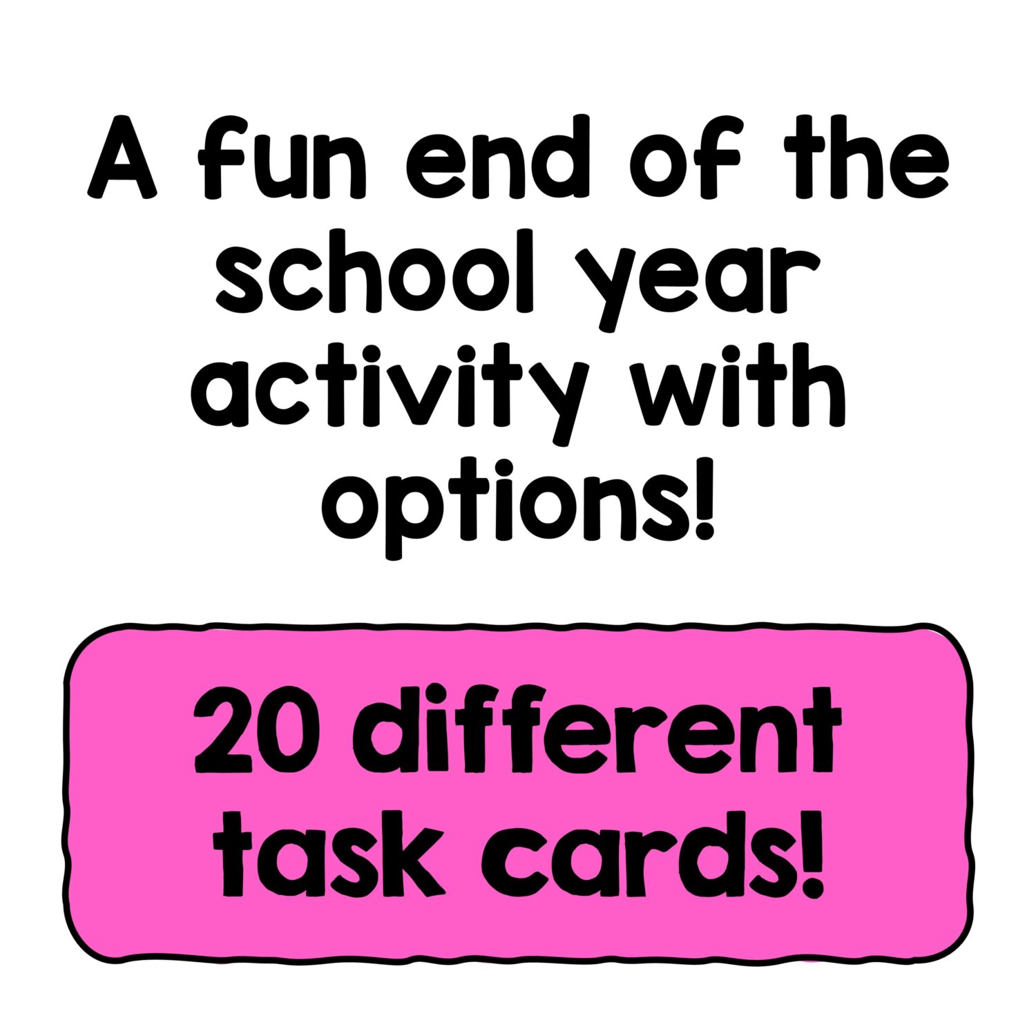 End of the School Year Task Cards - Bright in the Middle