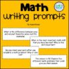 Middle School Math Writing Prompts - Bright in the Middle