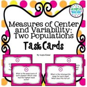 Measures of Center and Variation Task Cards: 7.SP.4