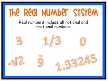 Real Number System (Rational and Irrational) Lesson and Guided Notes: 7 ...