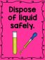Lab Safety Posters for the Science Classroom - Bright in the Middle