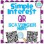 Simple Interest Activity QR Scavenger Hunt - Bright in the Middle