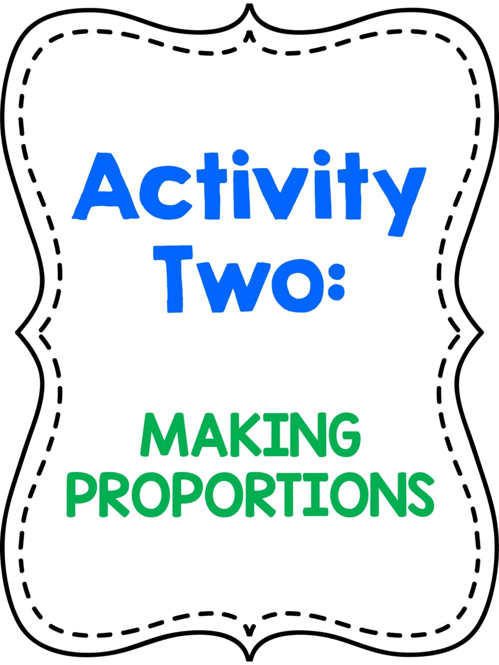 Solving Proportions Game - Bright in the Middle