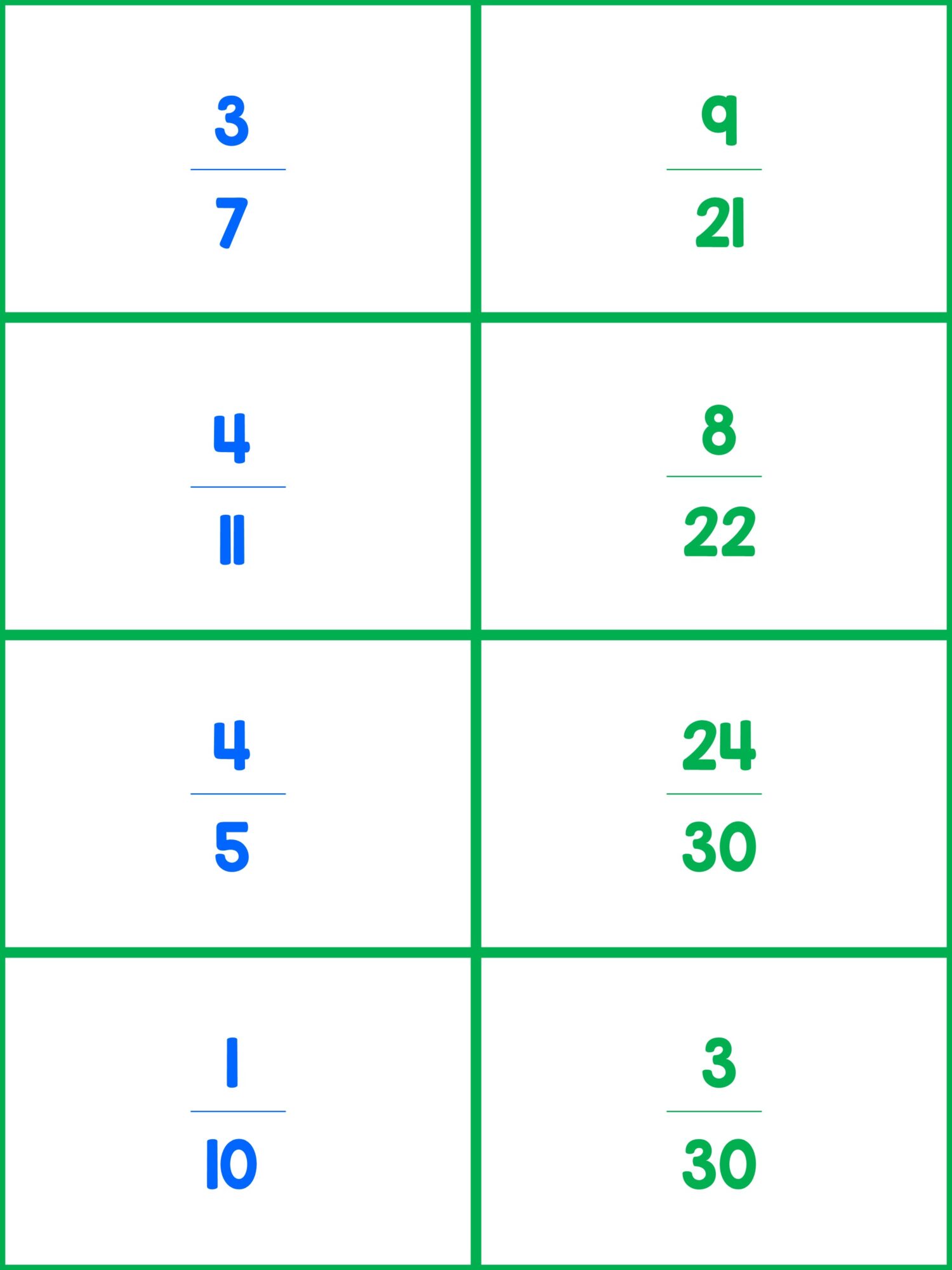 Solving Proportions Game - Bright in the Middle