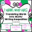 Writing Inequalities Game - I Have, Who Has - Bright in the Middle