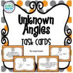 Solve for Unknown Angles Task Cards - Bright in the Middle
