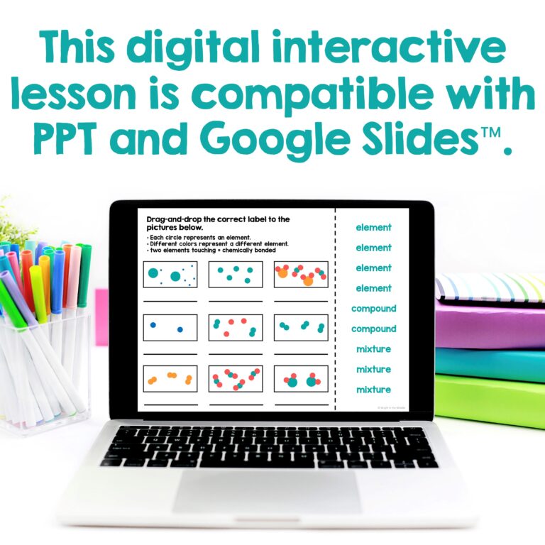Classification of Matter Interactive Lesson - Editable Text - Bright in ...