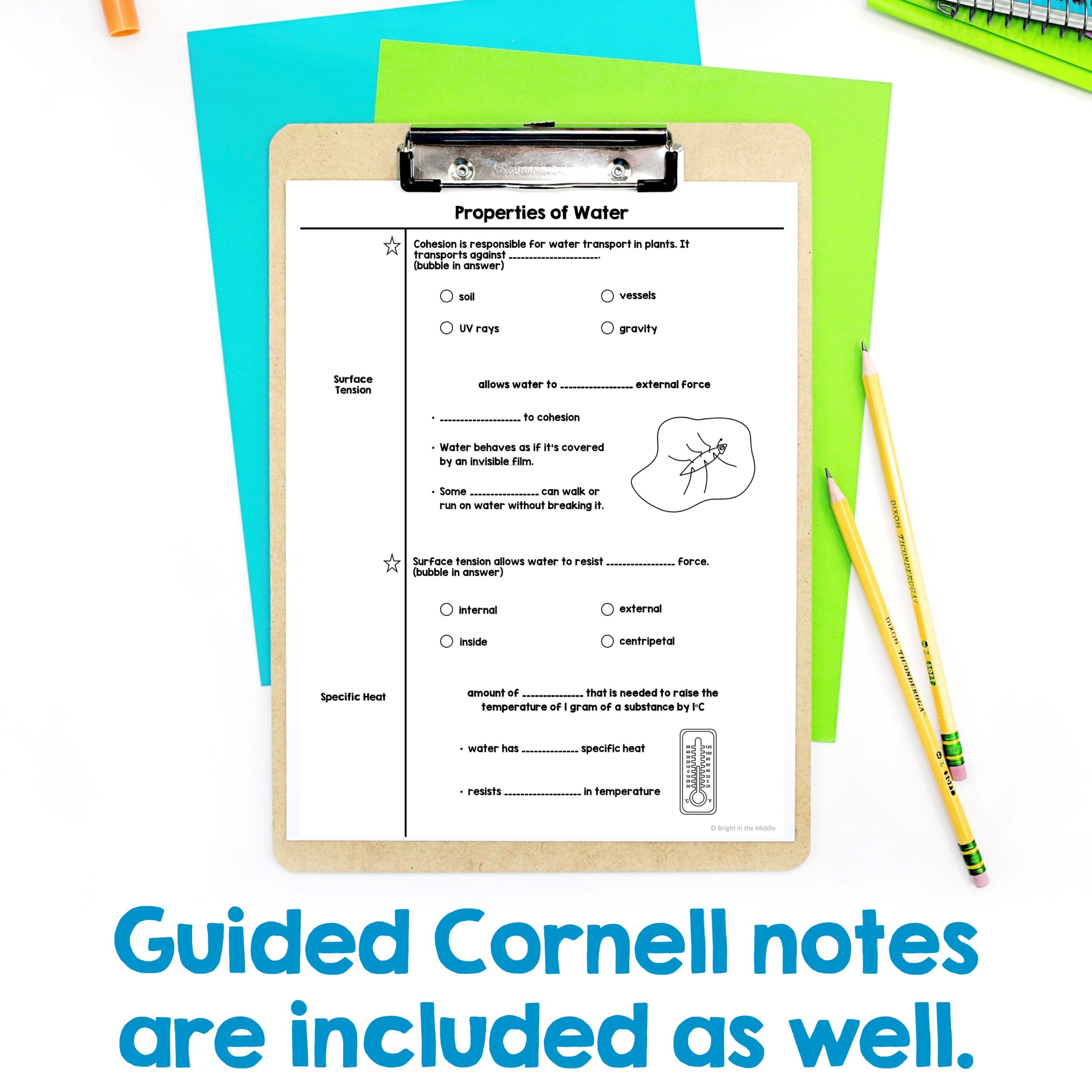 Properties of Water Lesson - Bright in the Middle