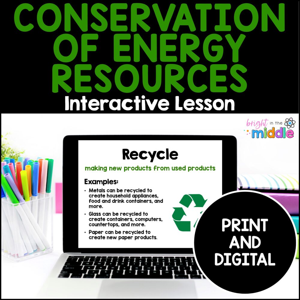 Conservation of Energy Resources Lesson - Bright in the Middle