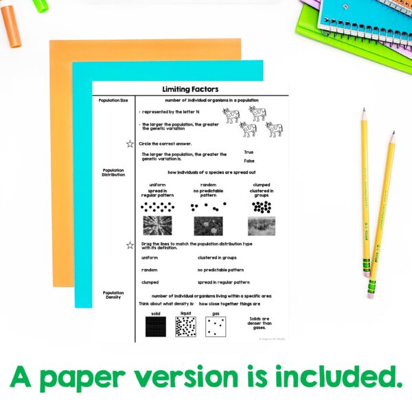 Population Limiting Factors Interactive Lesson - Bright in the Middle