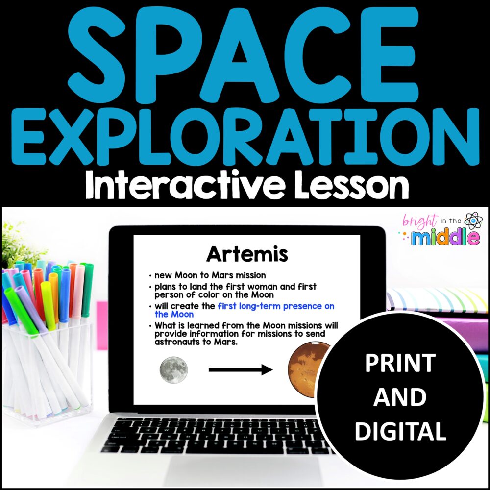 Space Exploration Activity - Bright in the Middle
