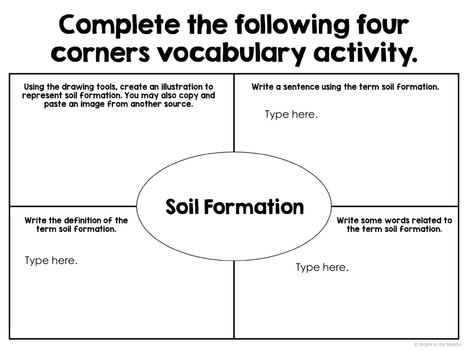Earth Systems Lesson Bundle - Interactive - Bright in the Middle