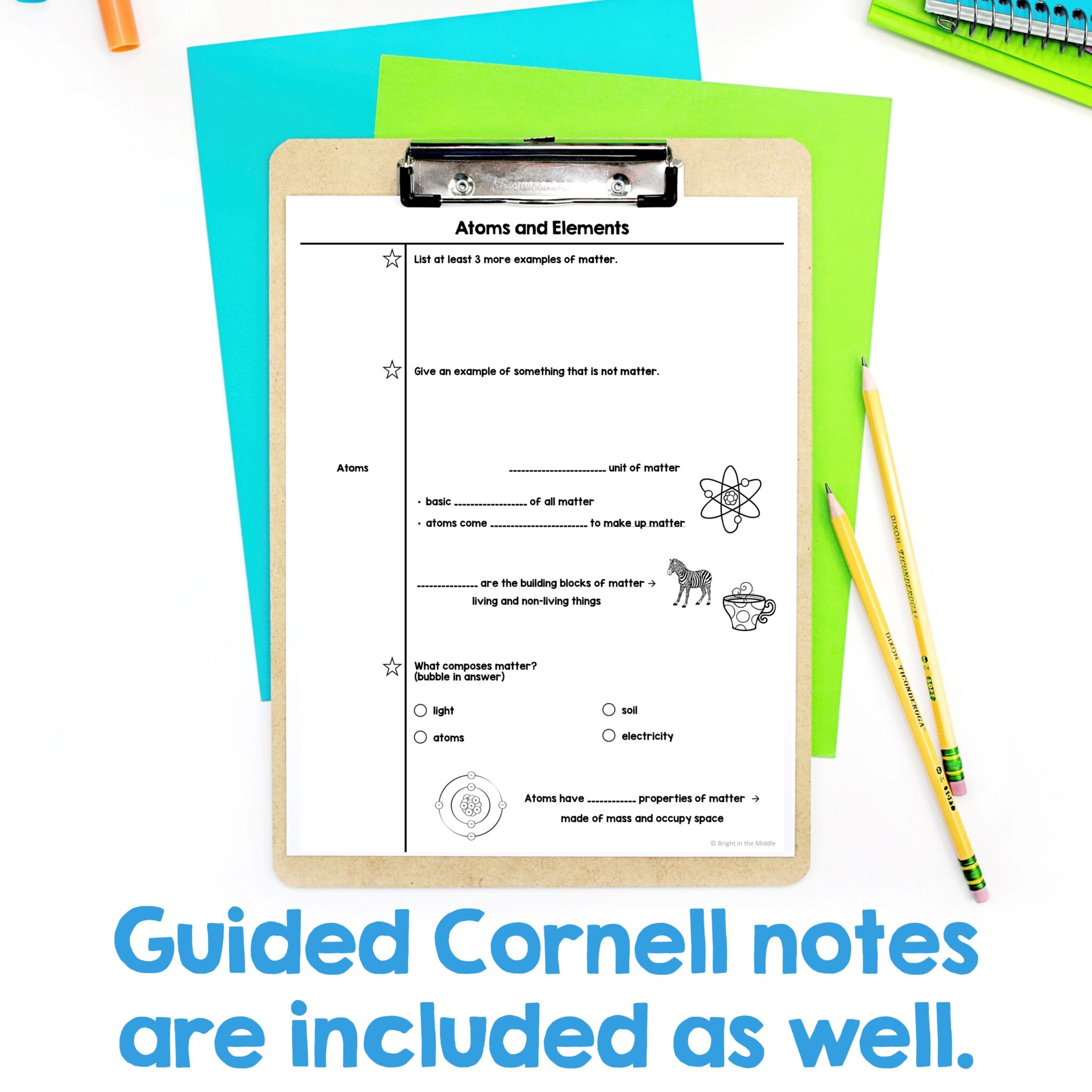 Intro to Atoms and Elements Interactive Lesson - Bright in the Middle