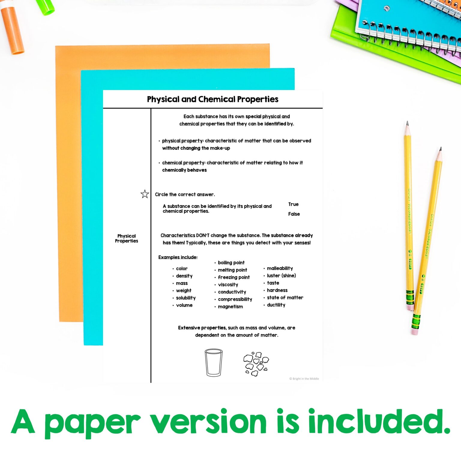 Properties of Matter Lesson - Interactive - Bright in the Middle