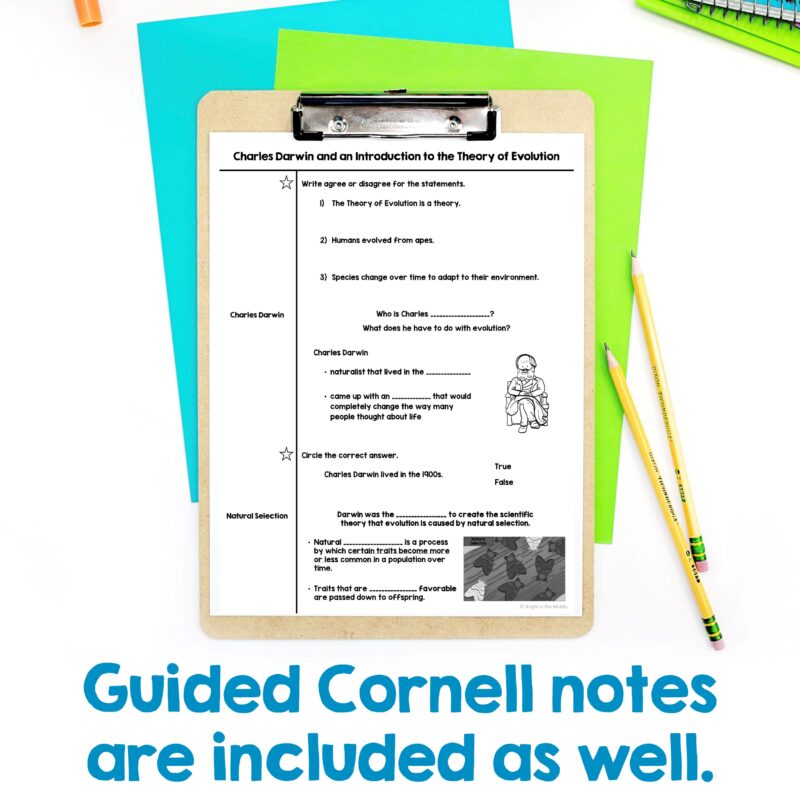 Charles Darwin Lesson - Bright in the Middle