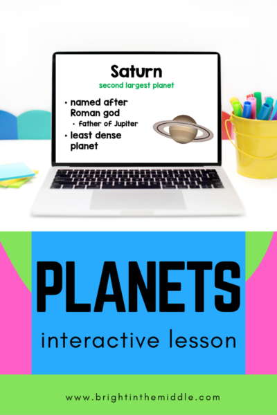 A WOW Factor Planets Lesson Plan for Middle School - 5 ideas! - Bright ...