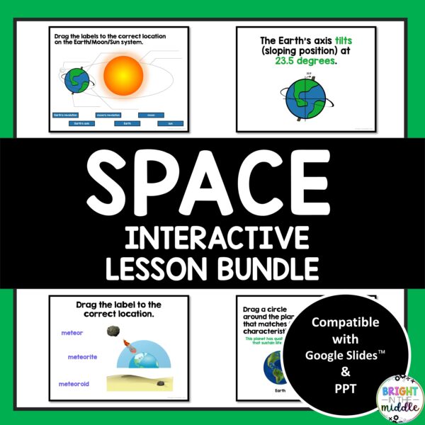 Space Lessons Bundle - Interactive - Bright in the Middle