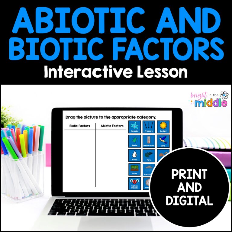 Abiotic Factors and Biotic Factors Interactive Lesson - Bright in the ...