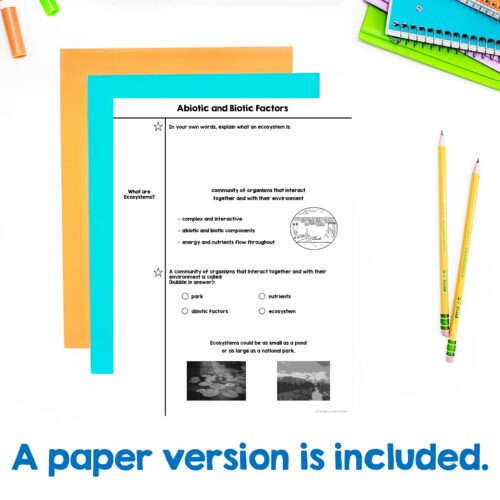 Abiotic Factors and Biotic Factors Interactive Lesson - Bright in the ...