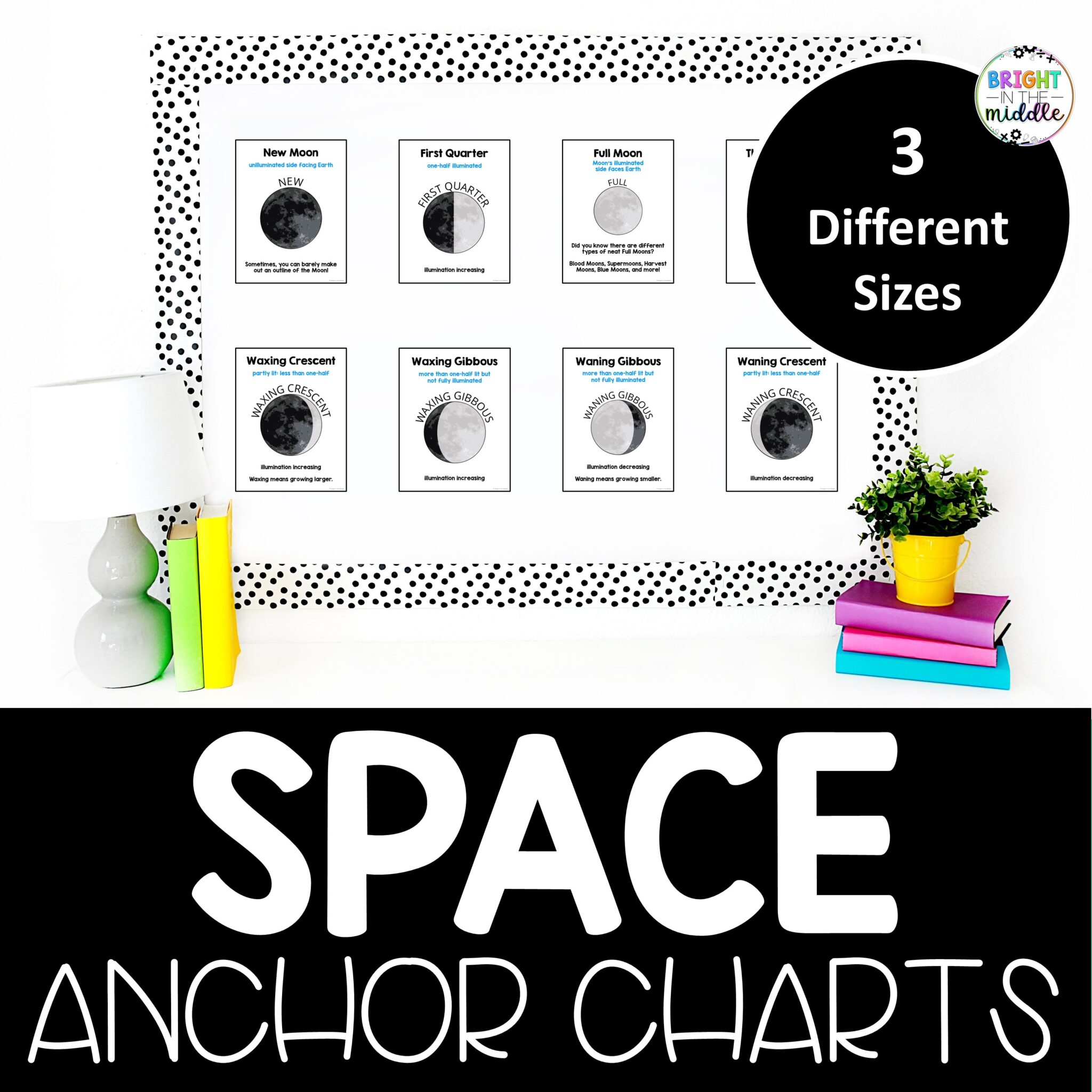 Earth and the Solar System Anchor Charts - Bright in the Middle