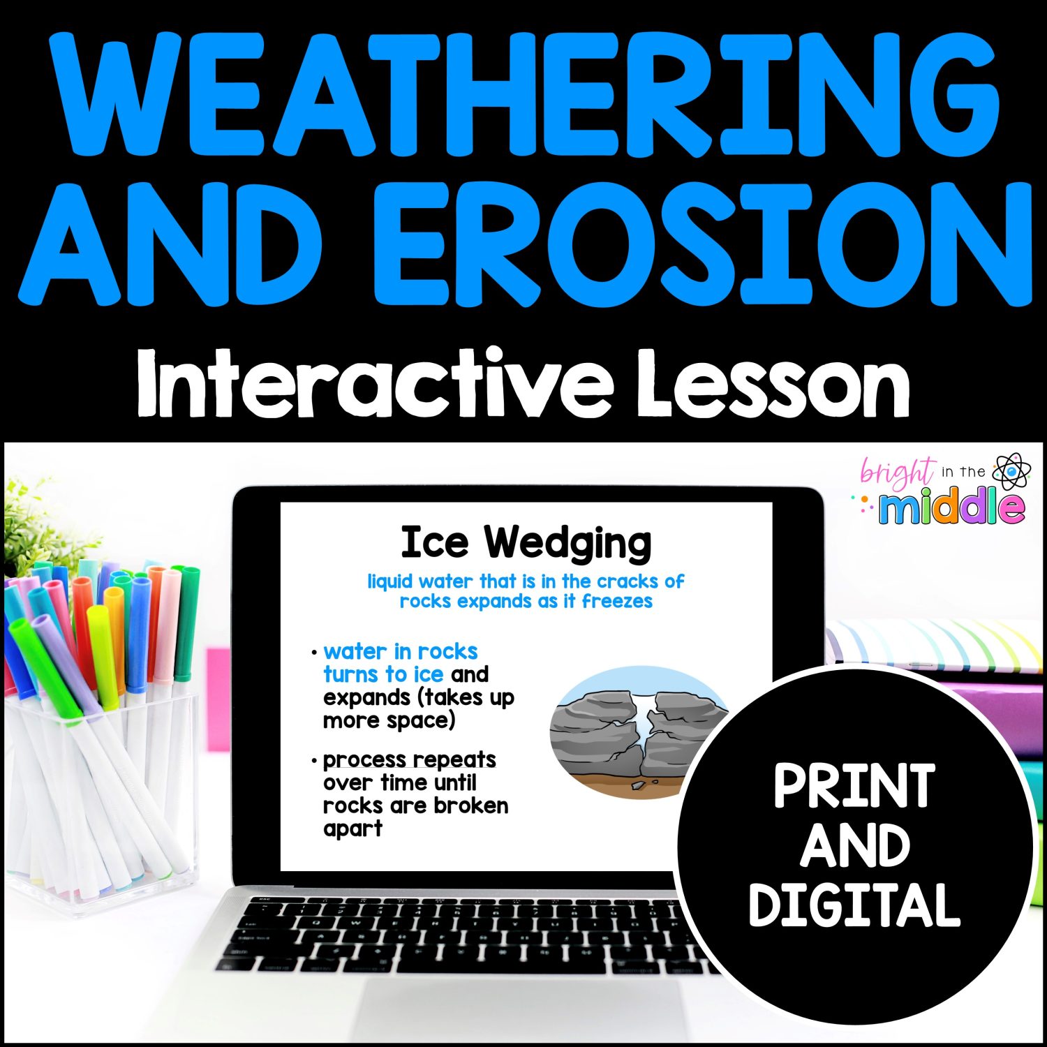 Weathering and Erosion Lesson - Bright in the Middle