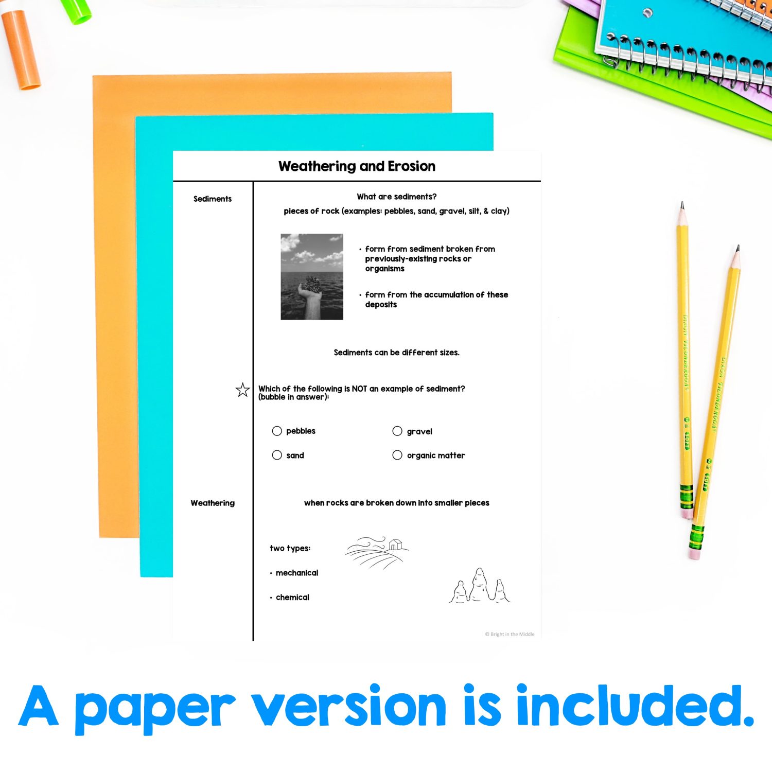 Weathering and Erosion Lesson - Bright in the Middle