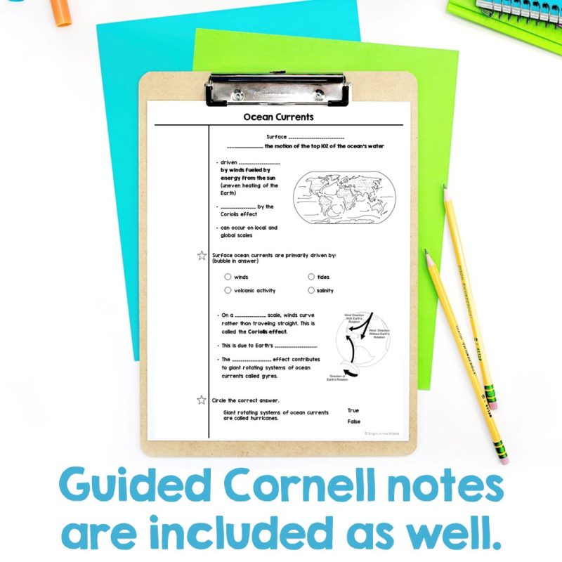 Ocean Currents Lesson - Interactive - Surface and Deep Ocean - Bright ...