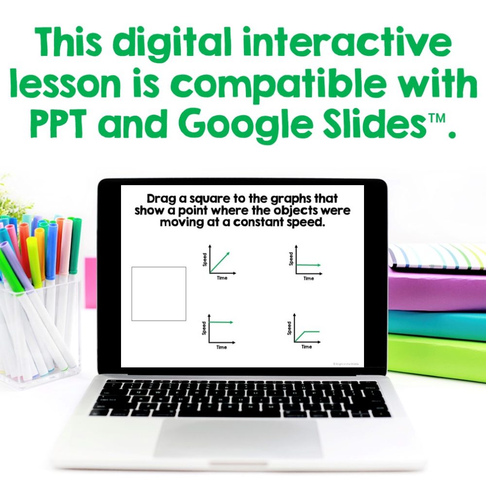 Speed-Time Graphs Lesson - Interactive - Bright in the Middle