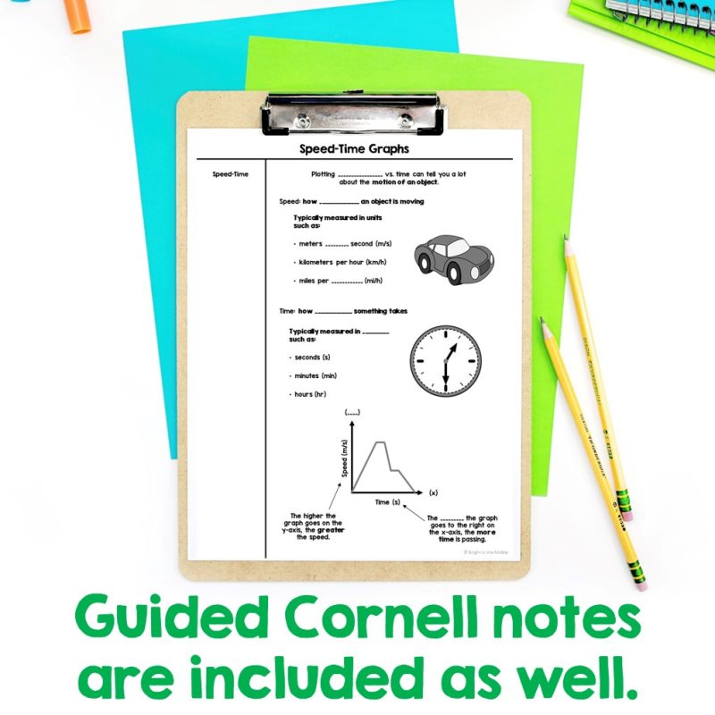 Speed-Time Graphs Lesson - Interactive - Bright in the Middle
