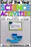End of Year Science Activities for 2025 - Bright in the Middle