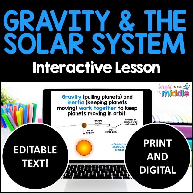 Gravity and the Solar System Interactive Lesson - Bright in the Middle