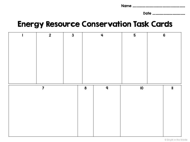 Energy Conservation Activity - Natural Resources - Conservation and ...