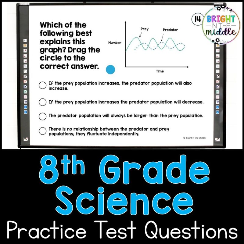 8th Grade Science Practice Test Questions - Bright in the Middle